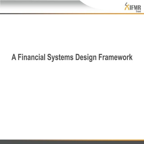 Financial Systems Design Framework | PPTX