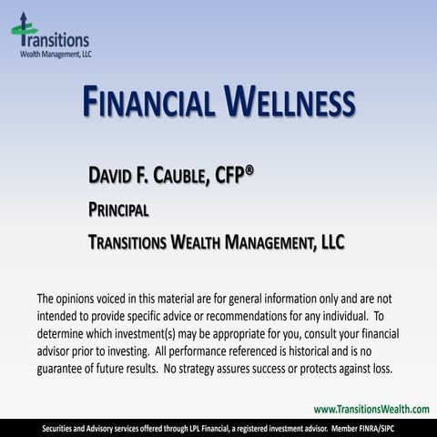 Financial Wellness Intro Linked In | PPTX