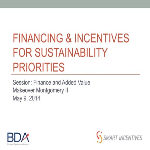Financing and incentives for sustainability | PDF | Business | Business ...