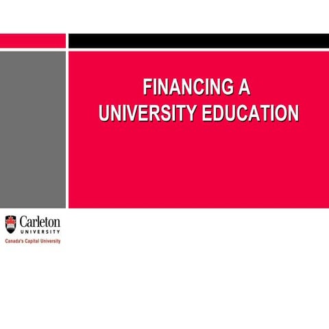 Financing a University Education | PPT
