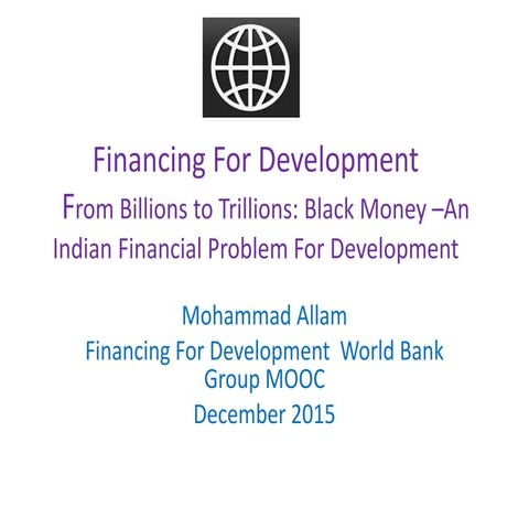 Financing for development final project-mohammad allam | PPTX