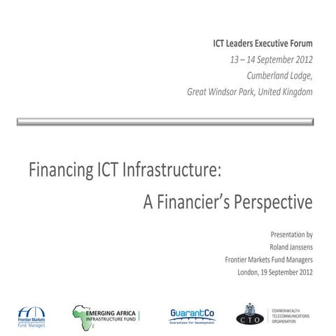 Financing ICT Infrastructure | PDF
