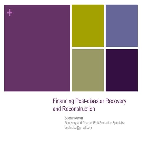 Financing Post-disaster recovery and reconstruction | PPTX | Non-Profit ...