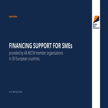 FINANCING SUPPORT FOR SMEs | PPT