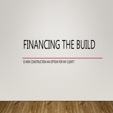 Construction loan fact sheet | PDF