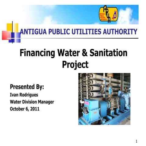 Financing Water and Sanitation Project - Antigua Public Utilities ...