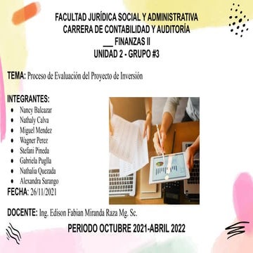 PROCESO DE ESTUDIO DEL PROYECTO | PPTX