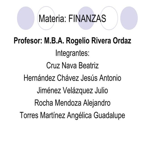 Finanzas estructura de capital y solvencia | PPT