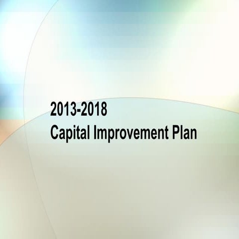 Capital Improvement Plan Update | PPTX