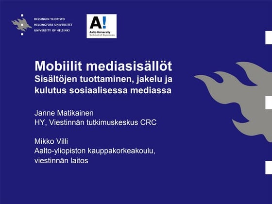 Mikko Villi presentations