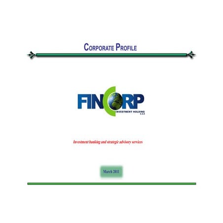 Fincorp - Investment Bank - Egypt | PPT