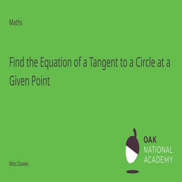 find-the-equation-of-a-tangent-to-a-circle-at-a-given-point-6tk68t ...