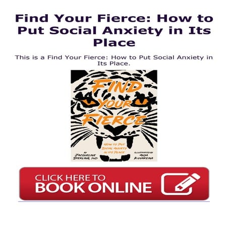 [EPUB] Find Your Fierce: How to Put Social Anxiety in Its Place | PDF