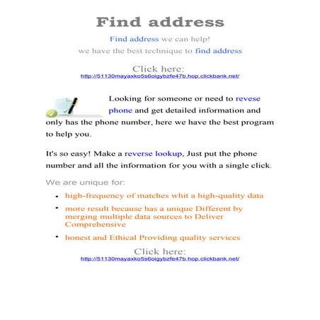 Find address | PDF