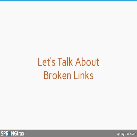 Find Broken Links On Your Website | PDF