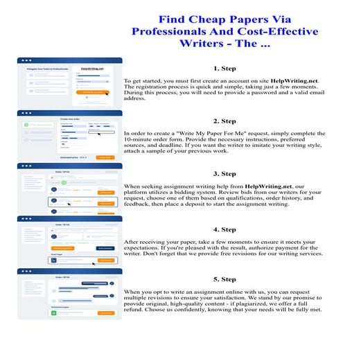 Find Cheap Papers Via Professionals And Cost-Effective Writers - The | PDF