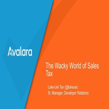 The Wacky World of Sales Tax | PPT