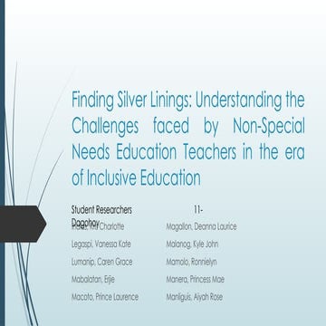 Finding-Silver-Linings. research yes phen | PPTX