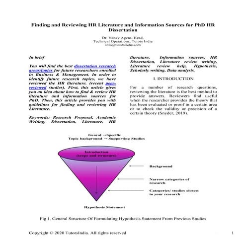 Guide to an engineering ph.d. literature review phd assistance | PDF