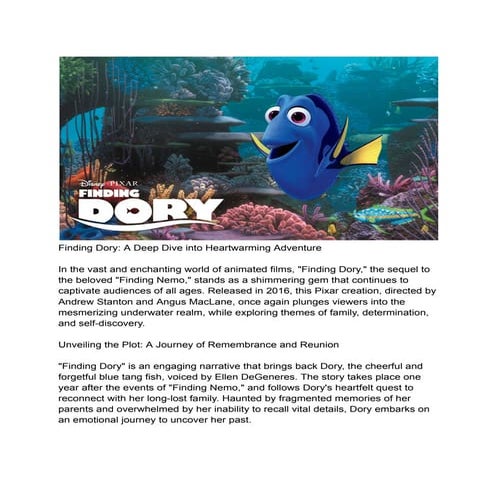 Finding Dory_ A Deep Dive into Heartwarming Adventure.pdf