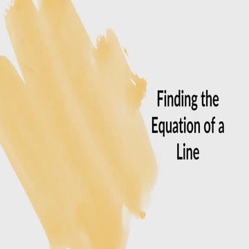 finding equation of a line.pdf