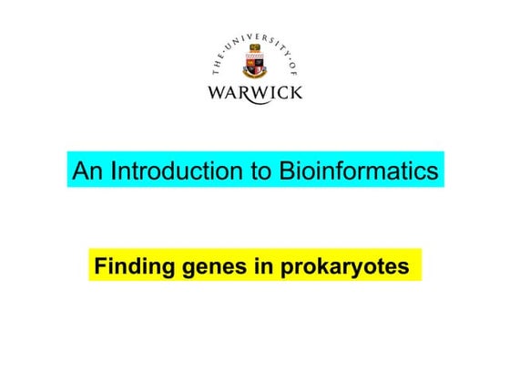 Gene Identification Using Bioinformatic Tools Pptx