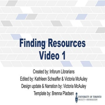 Finding resources 1 | PPT
