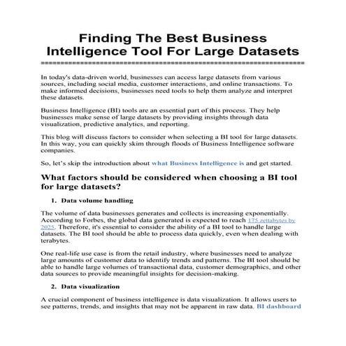 The Role of Data Warehouse In A BI Dashboard Tool.pdf