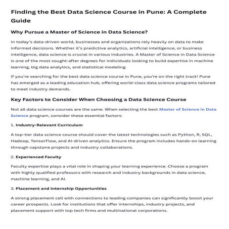 Finding the Best Data Science Course in Pune A Complete Guide.pdf