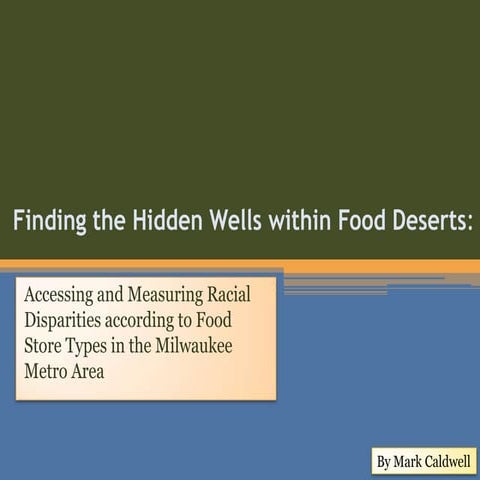 Food desert presentation | PPTX