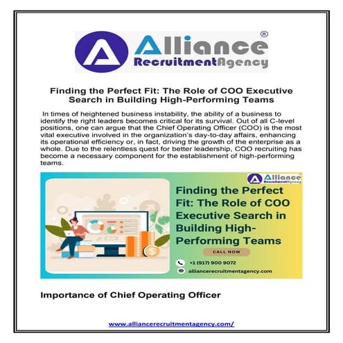 Finding the Perfect Fit The Role of COO Executive Search in Building ...