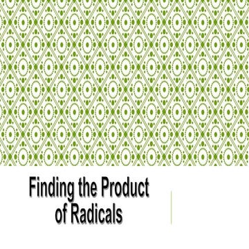 Finding the product | PPTX