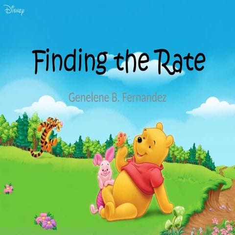 Finding the rate grade 6 Math lesson pptx | PPTX