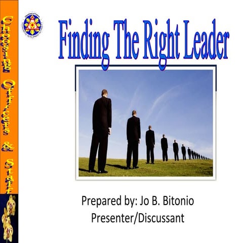 Finding the right leaders | PPT