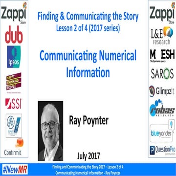 How to communicate numerical information | PPT