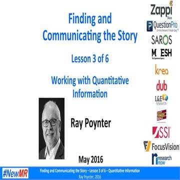 Finding the Story in Quantitative Information | PPT