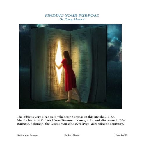 Finding Your Purpose | PDF
