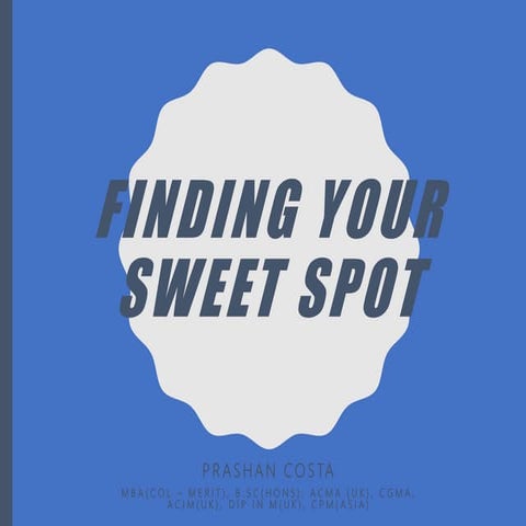 Finding the sweet spot in life | PPT