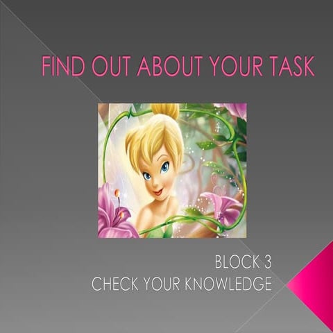 Find out about your task | PPTX
