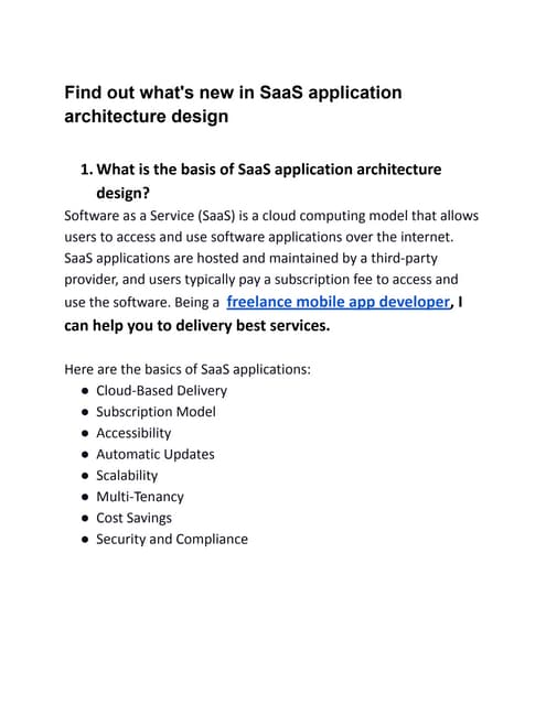 Software as a service | PPT