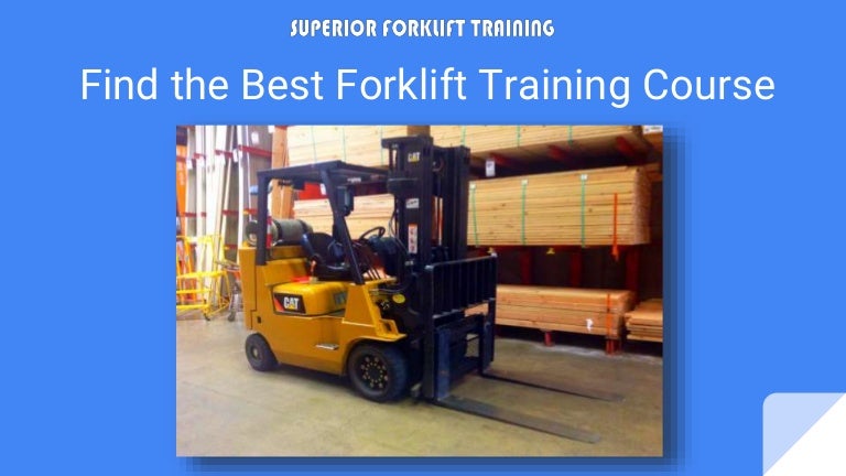Find the Best Forklift Training Course