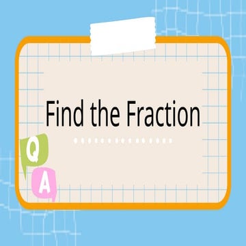 Fraction Slides Activity for presentation | PPT