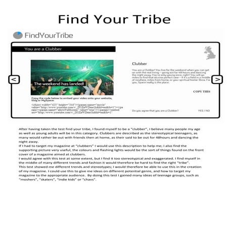 Find Your Tribe | DOCX | Genres