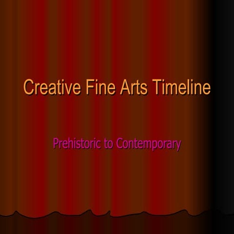 Fine Arts Timeline | PPT