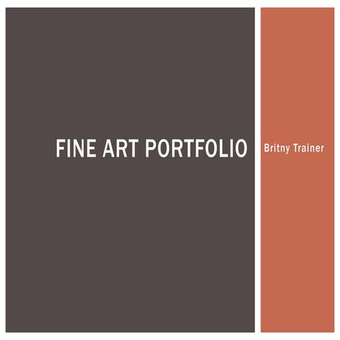 Fine Art Portfolio | PPTX