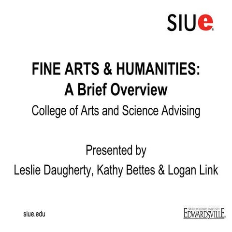Fine arts & humanities springboard presentation | PPT