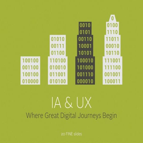 IA & UX: Where Great Design Journeys Begin | PDF