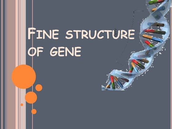 Fine structure of gene | PPT