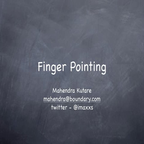 Finger pointing | PPT