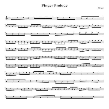 Finger prelude | PDF